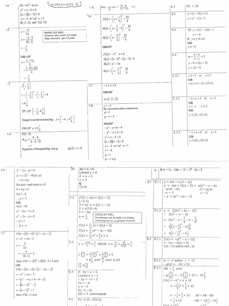 GR 11 Worksheet A Memo | PDF