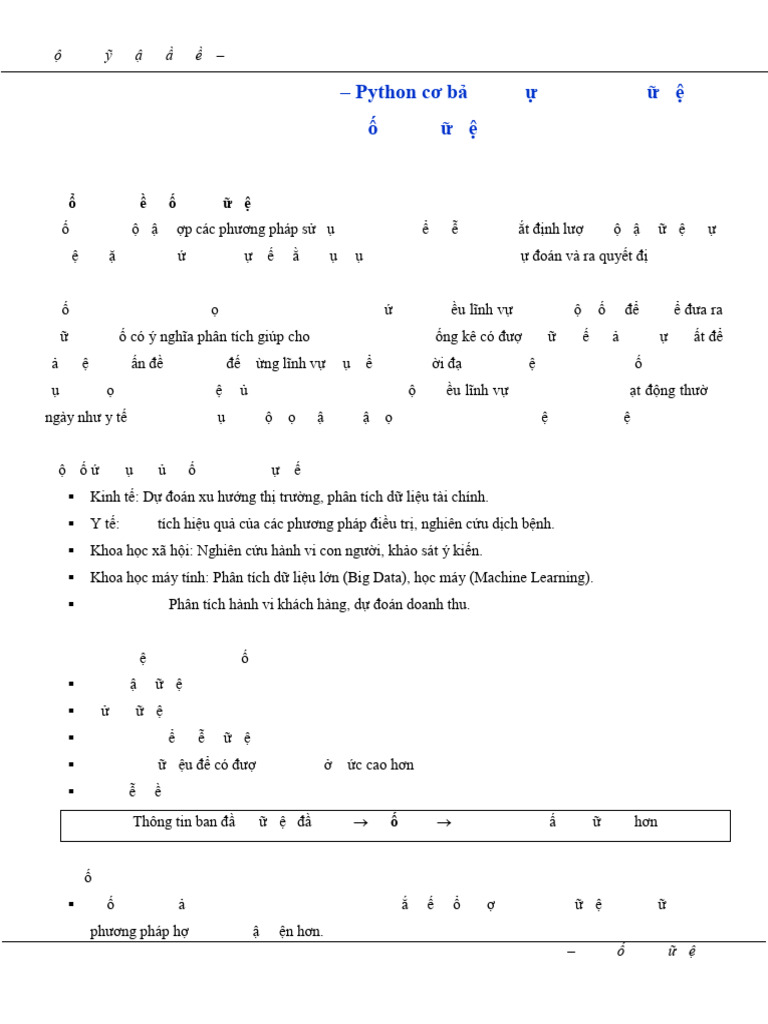 STEM - Python and Data Visualization - 02. Thống kê dữ liệu | PDF