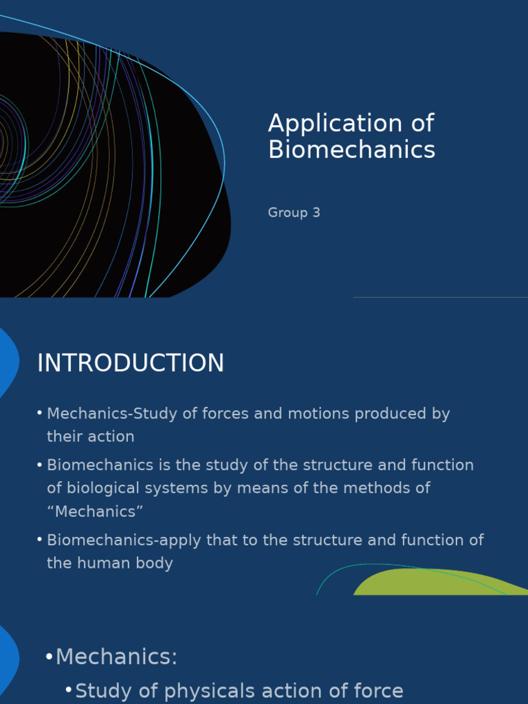 Application of Biomechanics | PDF