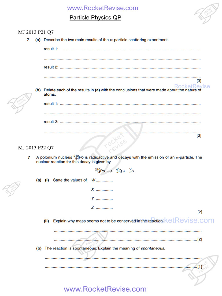 Particle Physics QP | PDF
