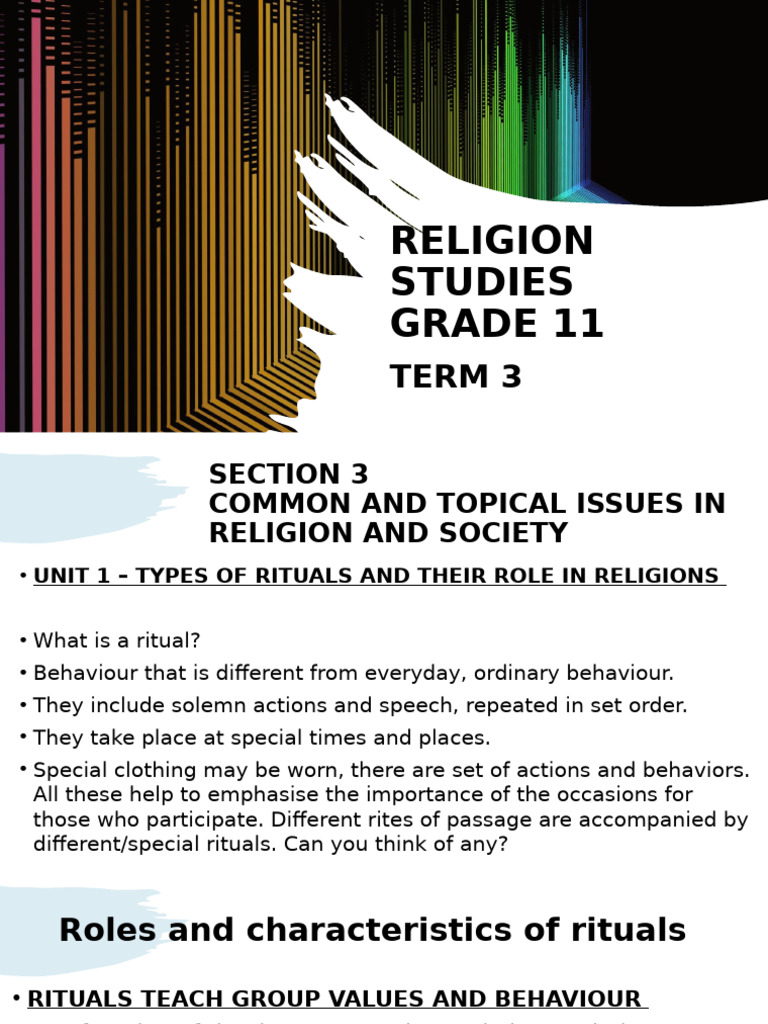 Grade 11 Religion Studies: Term 3 Guide | PDF | Prayer | Bhakti