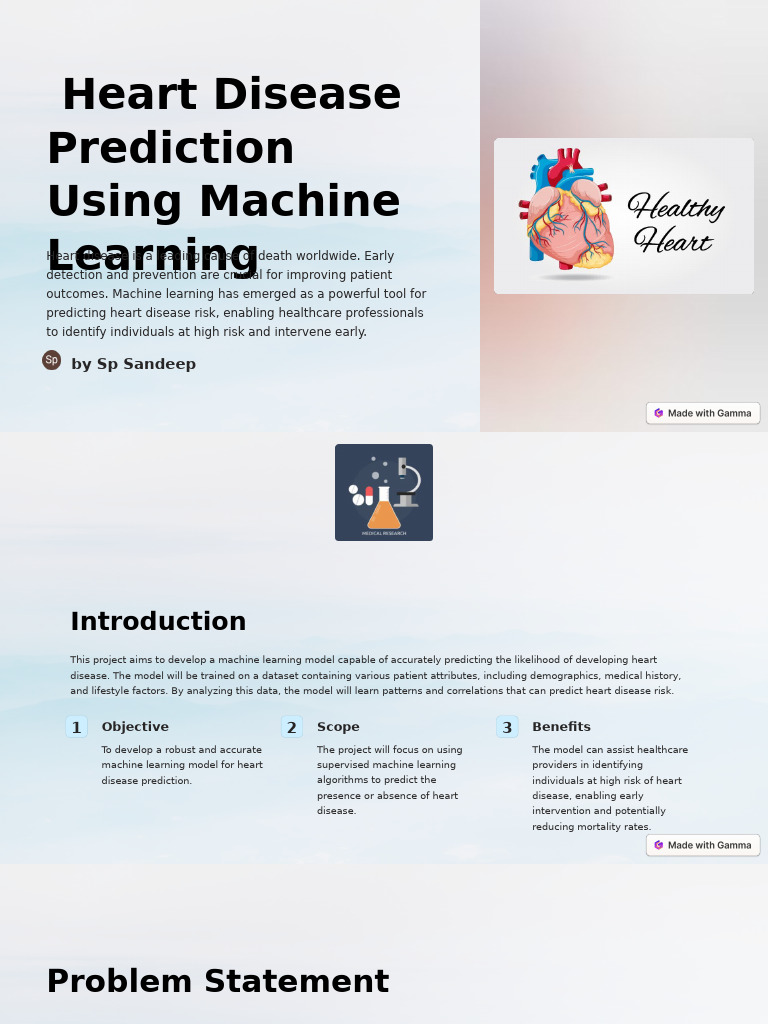 Heart Disease Prediction Using Machine Learning | PDF