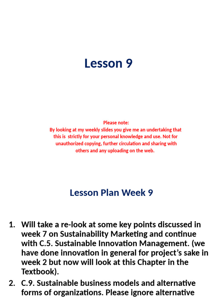 Lesson 9 Student Slides | PDF