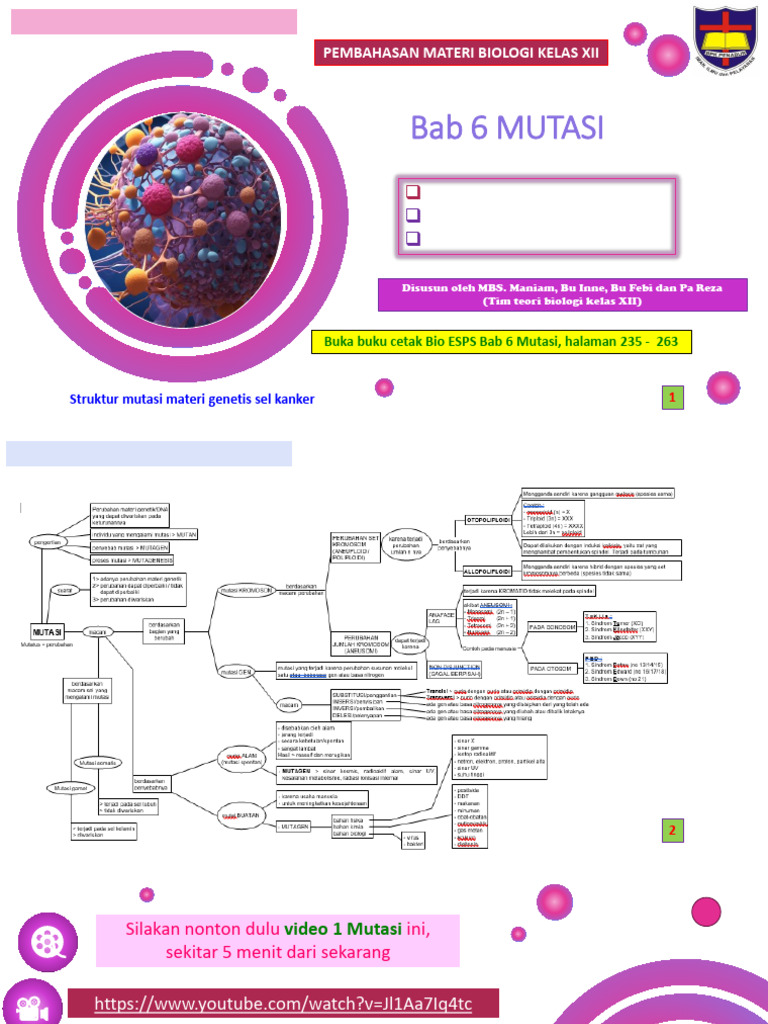 Rev PPT Bab 6 Mutasi Smak 1 BPK 2324 240114 104459 | PDF