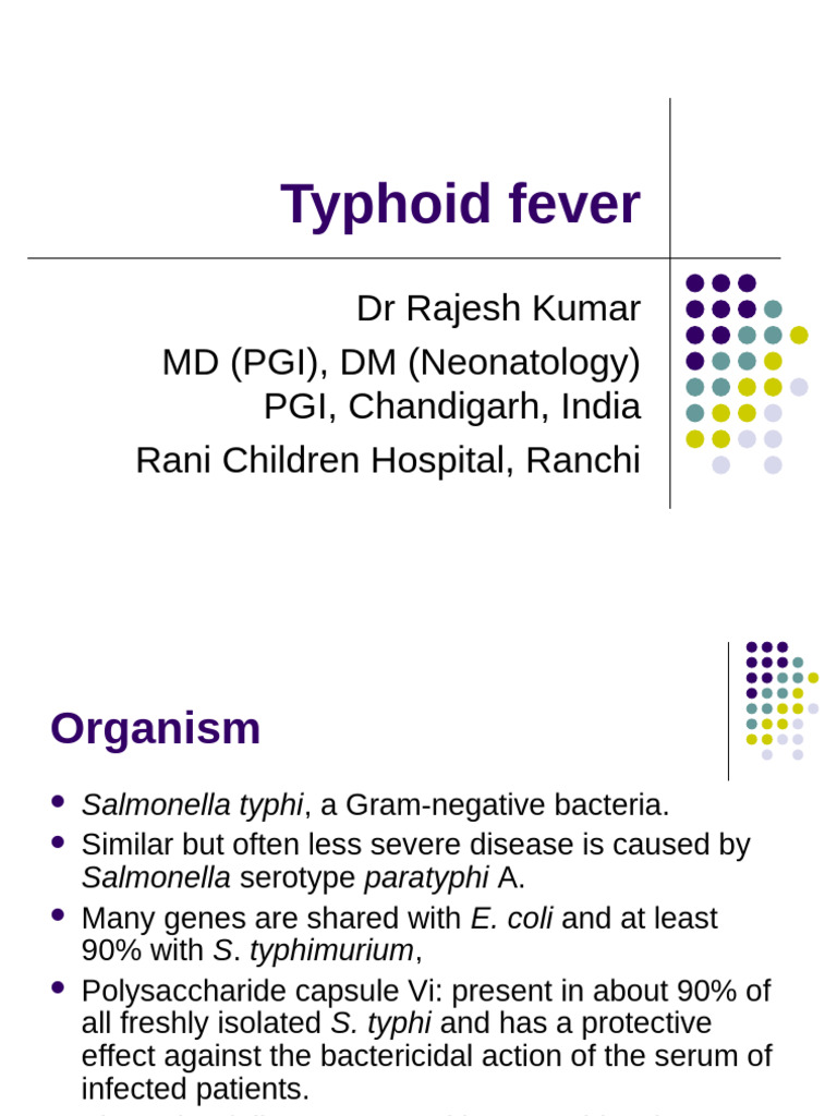 Typhoid Fever | PDF