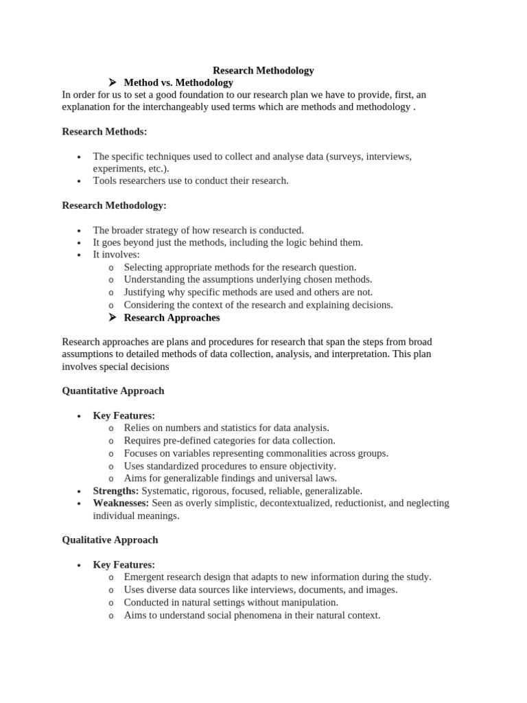 Research Proposal Research Methodology | PDF