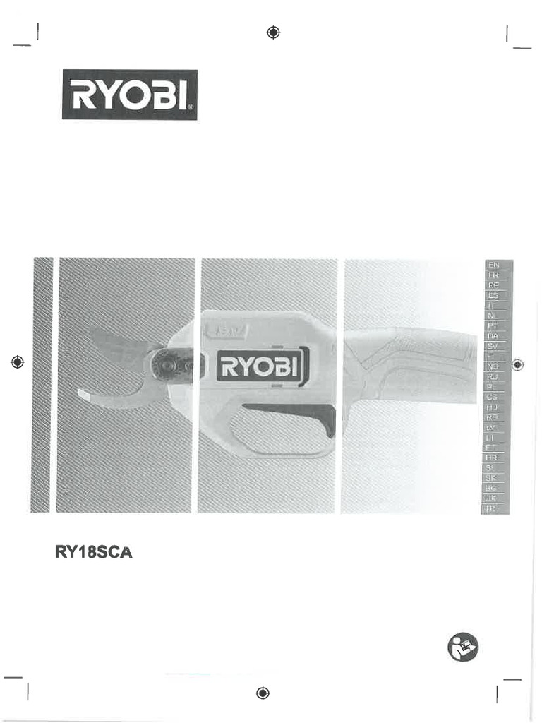 Secateur Ryobi Ry18sca | PDF