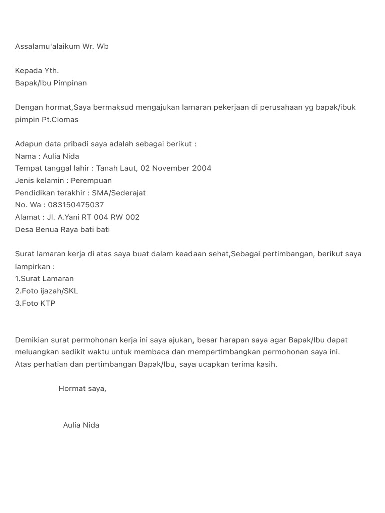 Assalamu'Alaikum Wr. WB | PDF