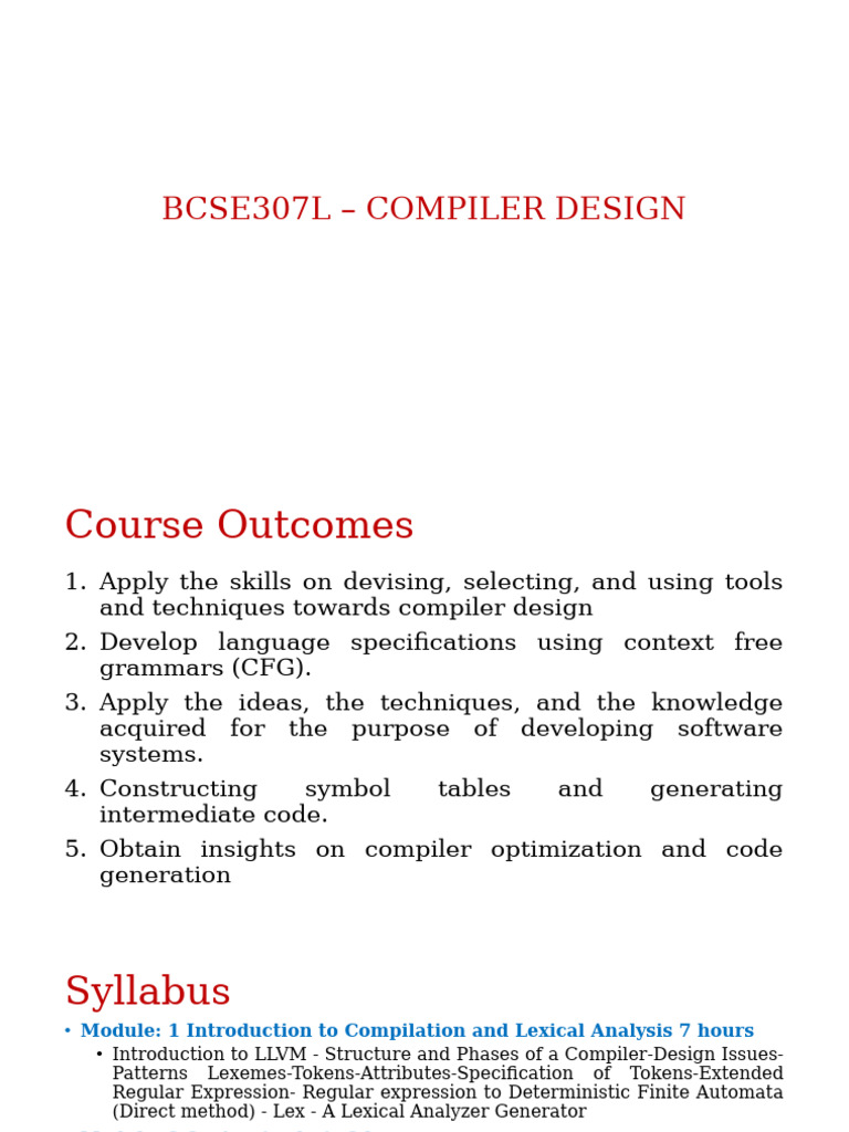2-Module 1 - Introduction To LLVM-19-07-2024 | PDF