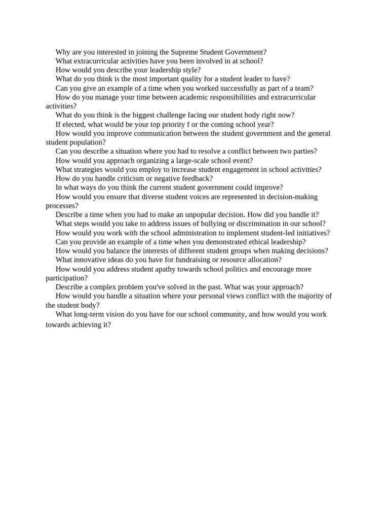 SSG Screening Questions | PDF