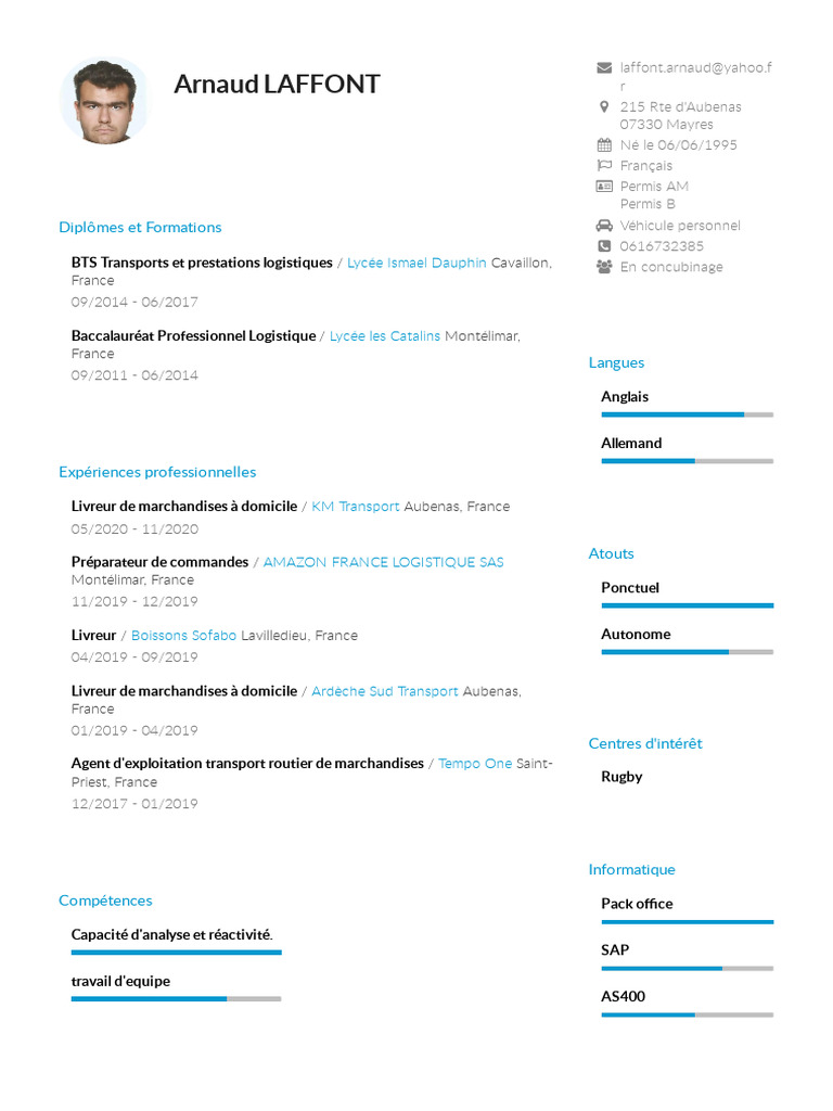 CV_2020-12-05_Arnaud_Laffont | PDF
