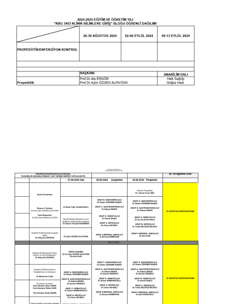 Proped - Tik Enfeksiyon Kontrol 20 24-25 e - Itim Program | PDF