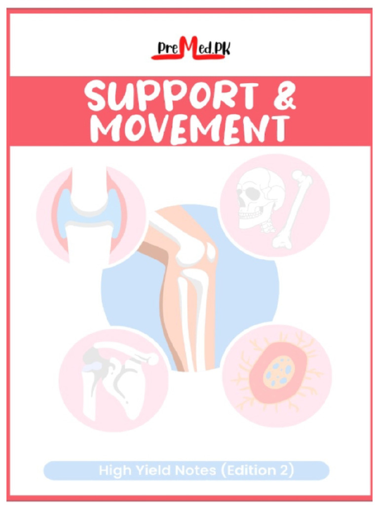 PreMedpk Notes (Support and Movement) - 240706 - 133410 | PDF