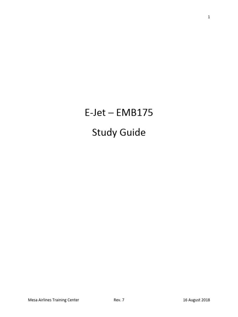 E-175 Study Guide Rev7 | PDF