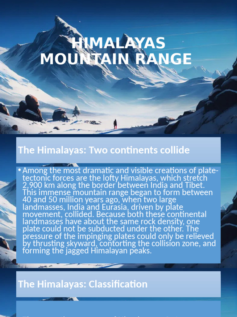 Exploring the Himalayas: Formation and Impact | PDF | Himalayas | Mount ...
