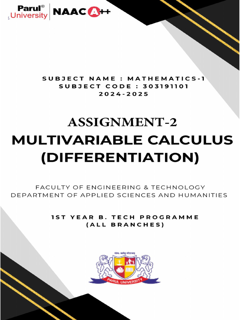 Differentiation Assignment | PDF