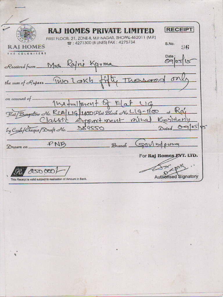 Installment Proof Photocopy | PDF