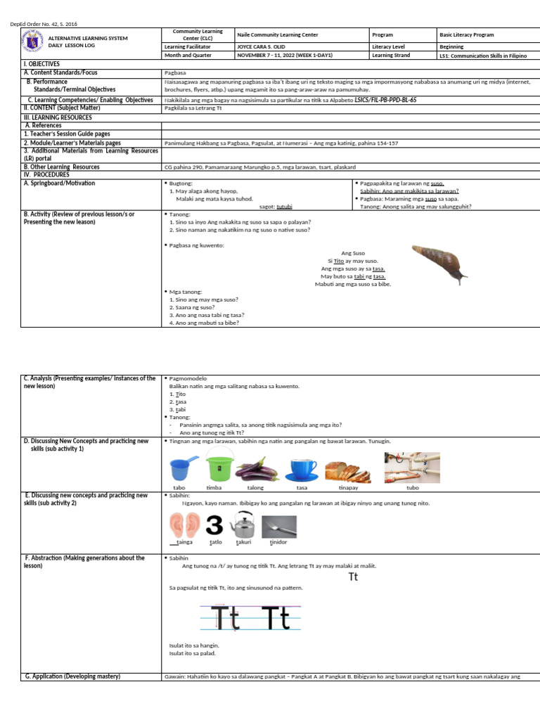 Demonstration Teacher-SDO Aklan-OLID | PDF | Cognitive Science ...