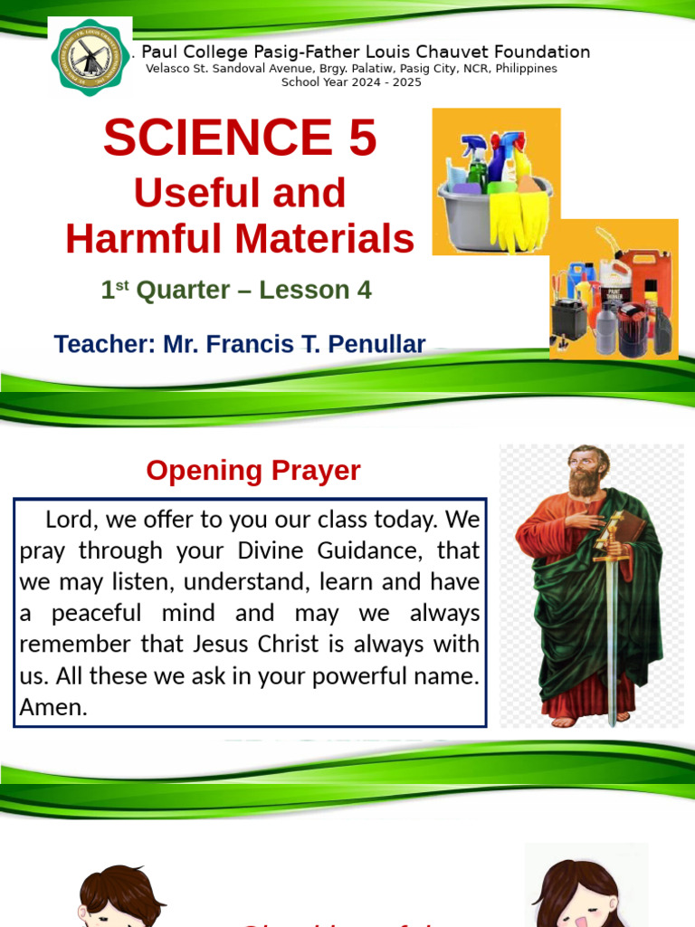 1st Quarter-SCIENCE 5-Module 1-Week 1-Lesson 2 | PDF | Wellness ...
