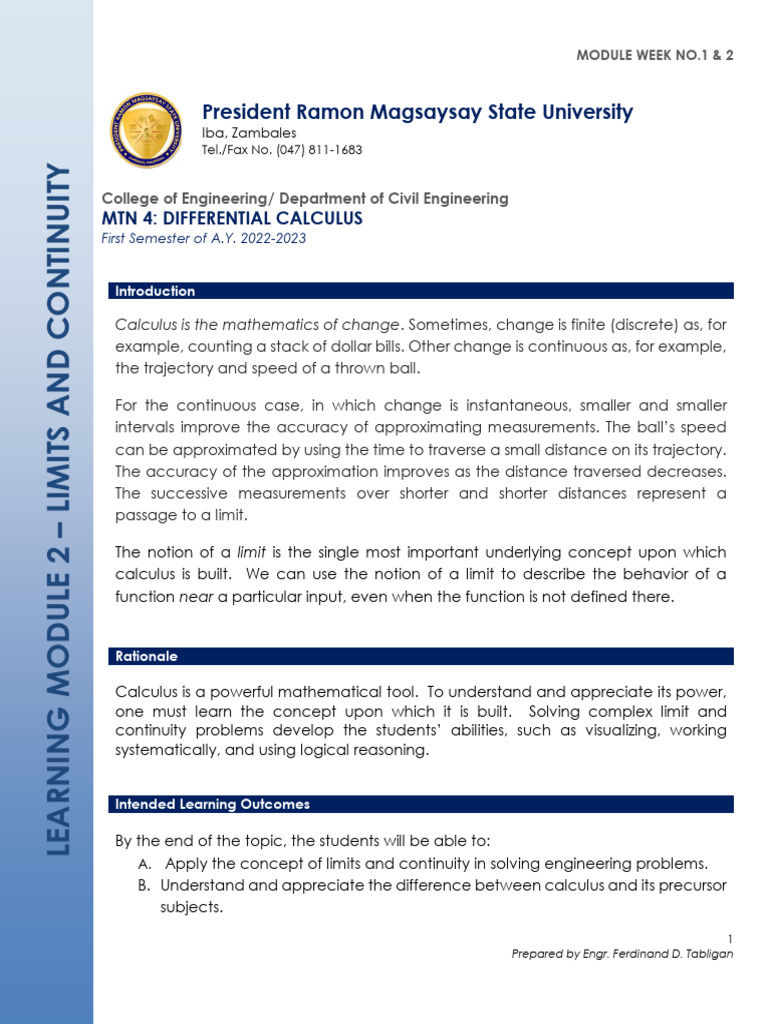 MTN4 Learning Module 2 | PDF