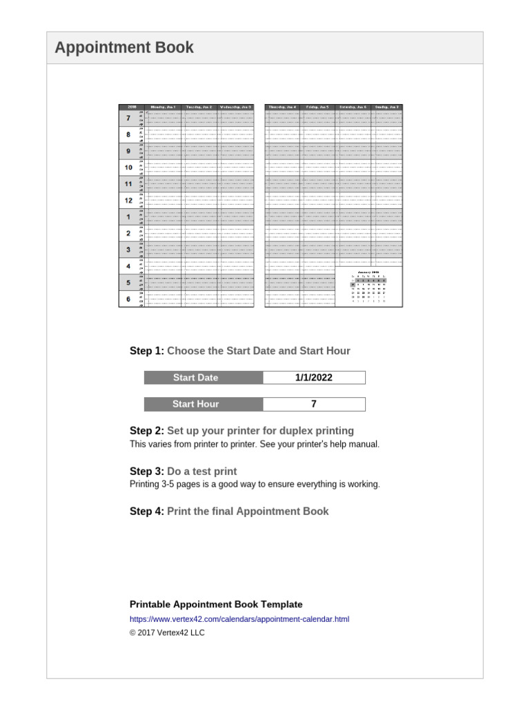 Appointment Book | PDF