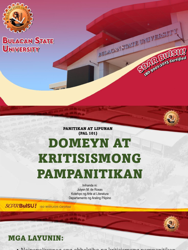 Aralin 2 3 Pal 101 Domeyn at Teorya | PDF