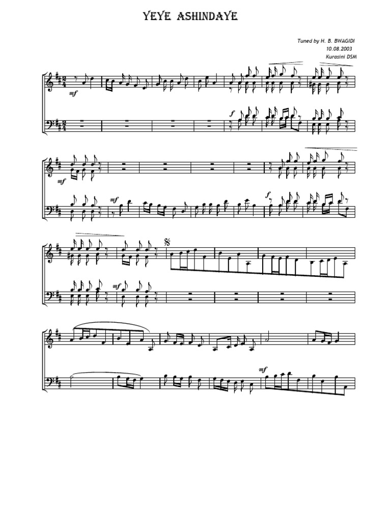 Yeye Ashindaye-H.B .Bwagidi | PDF