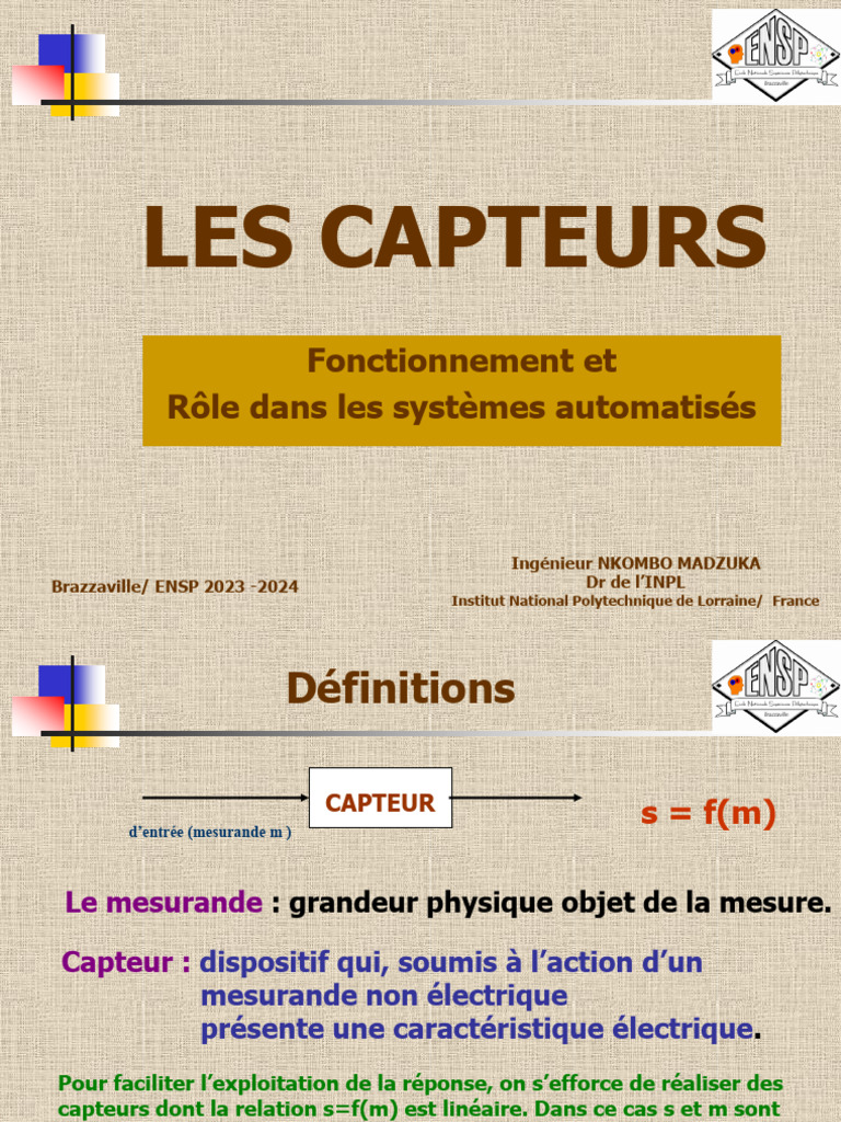 Mon_Cours_Capteurs | PDF