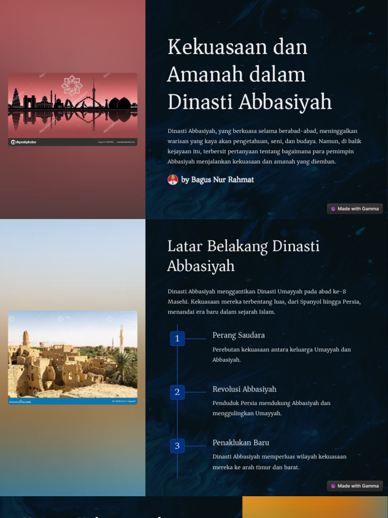 Kekuasaan Dan Amanah Dalam Dinasti Abbasiyah | PDF
