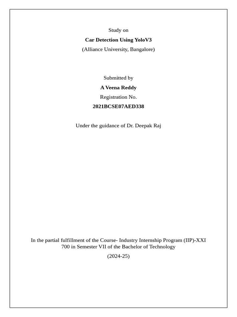 IIP Report Veena | PDF