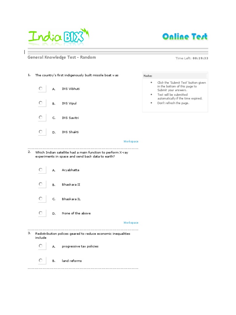 General Knowledge Test | PDF | Carbon | Physical Sciences