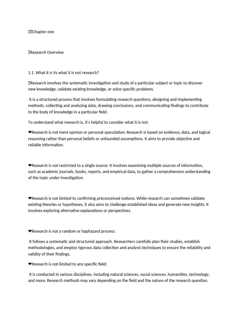 Chapter One RME | PDF