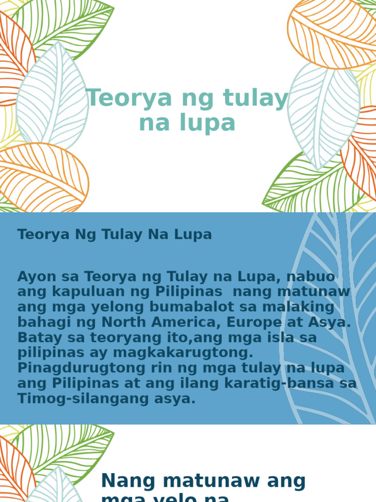 Teorya NG Tulay Na Lupa | PDF