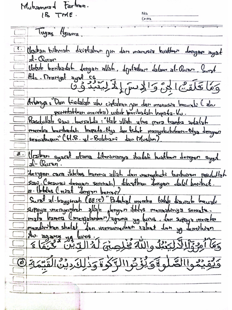 Dokumen Dari Muhammad Farhan - D3 TM | PDF