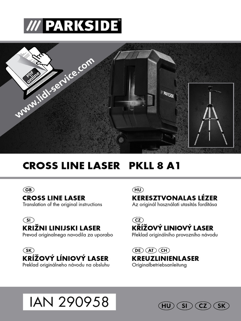 Parkside PKLL 8 A1 Line Laser | PDF