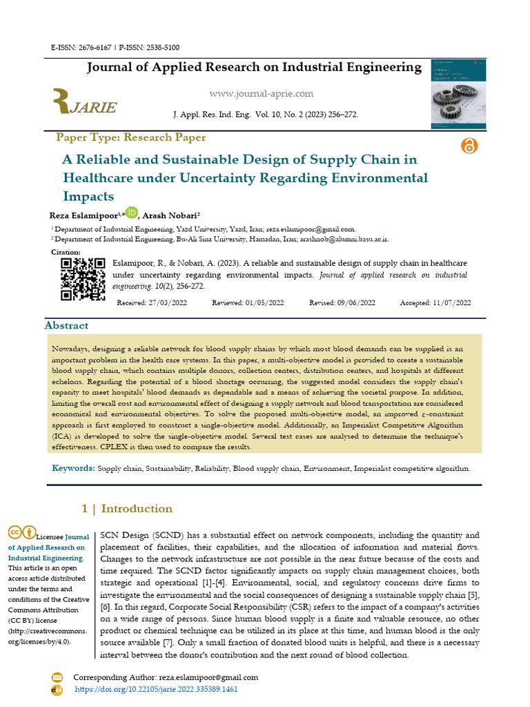 JARIE - Volume 10 - Issue 2 - Pages 256-272 | PDF