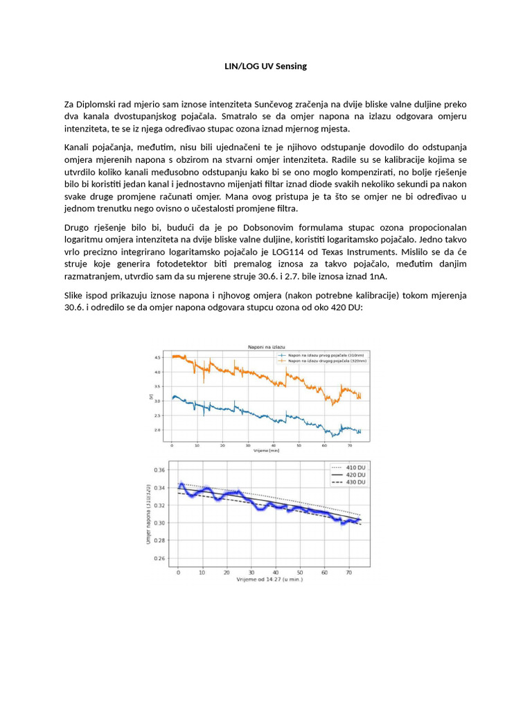 Lin-Log UV Sensing | PDF