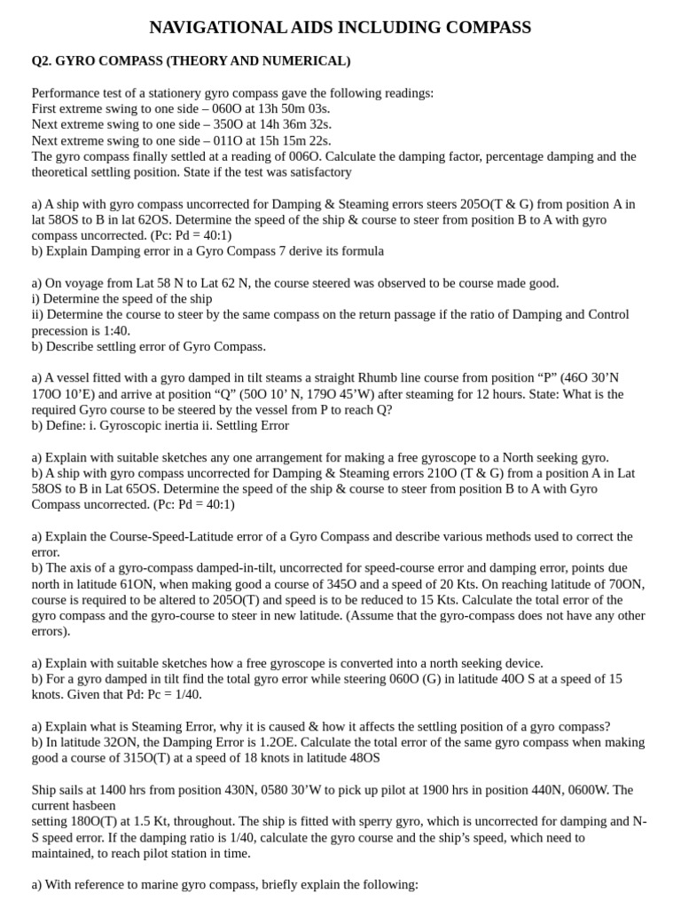 Nav Aids Questions | PDF | Global Positioning System | Science ...