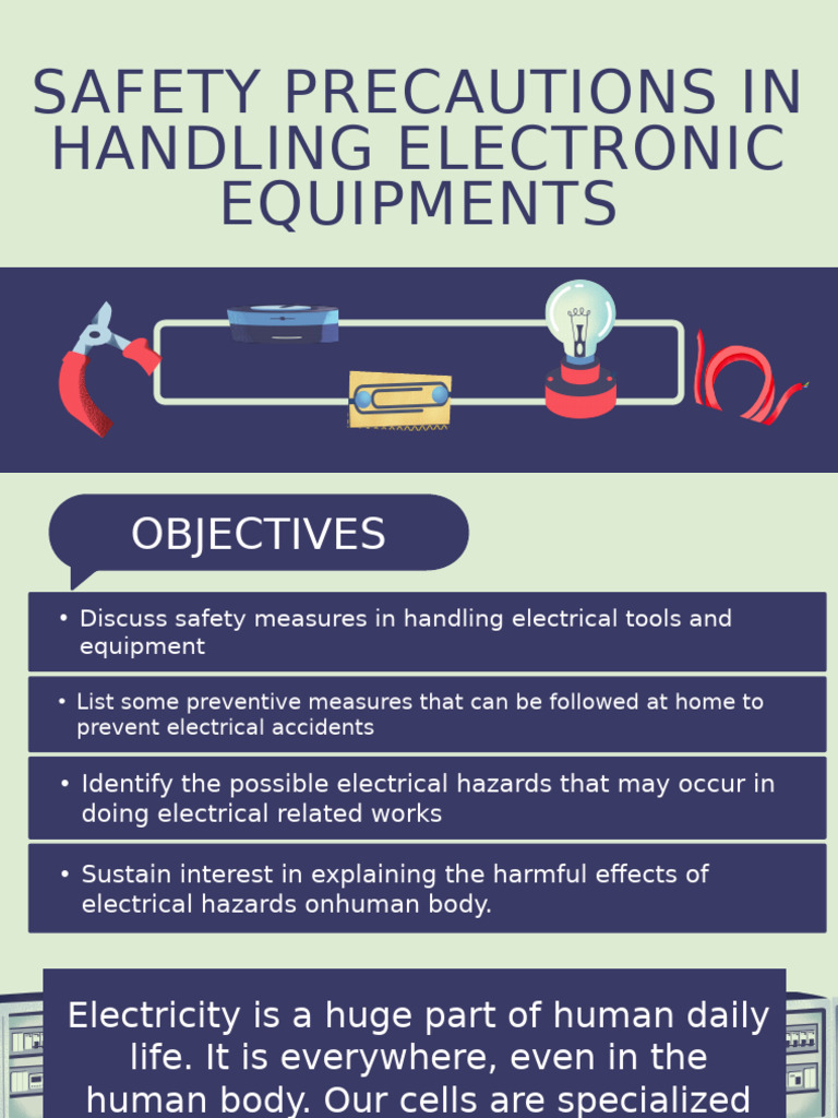 Safety Precautions in Handling Electronic Equipments | PDF