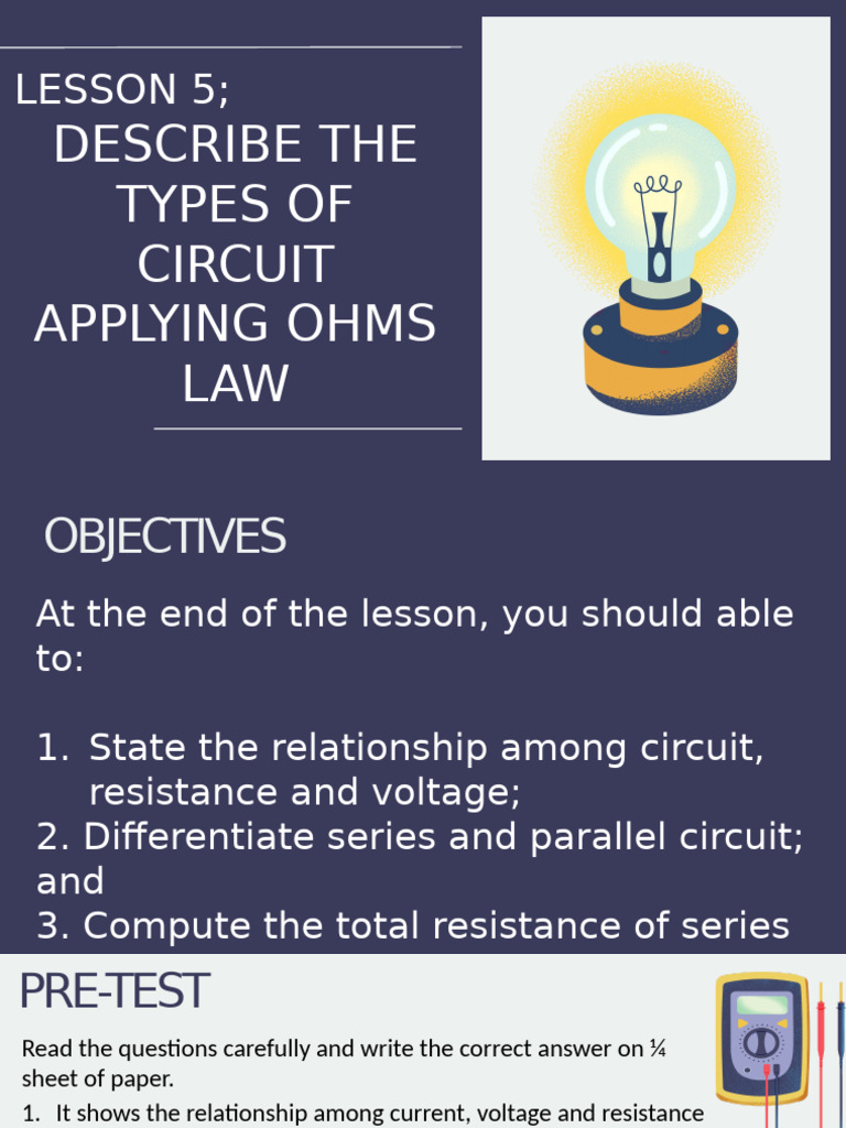 LESSON 5 OHMS LAW [Autosaved] | PDF