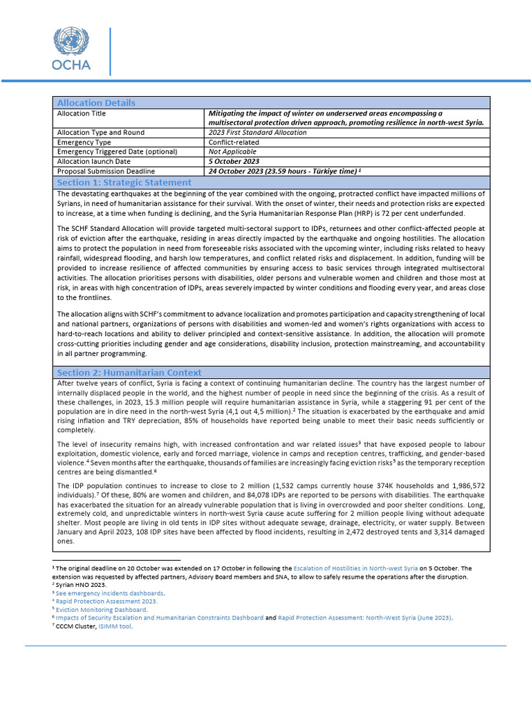 SCHF - 2023 First Standard Allocation Strategy | PDF