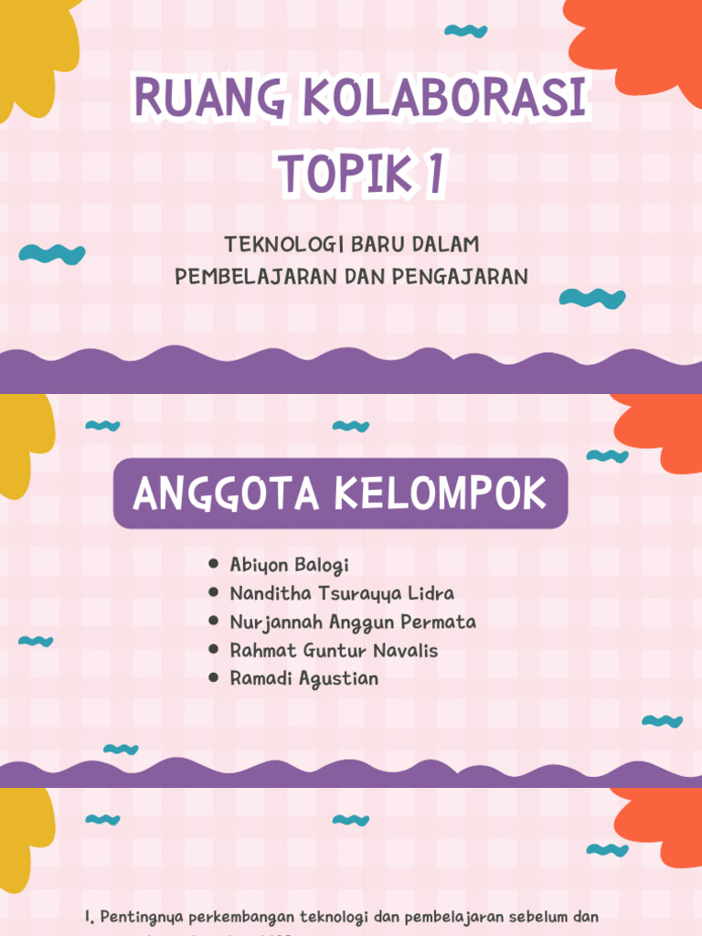 Ruang Kolaborasi Topik 1 Kelompok 5-1 | PDF