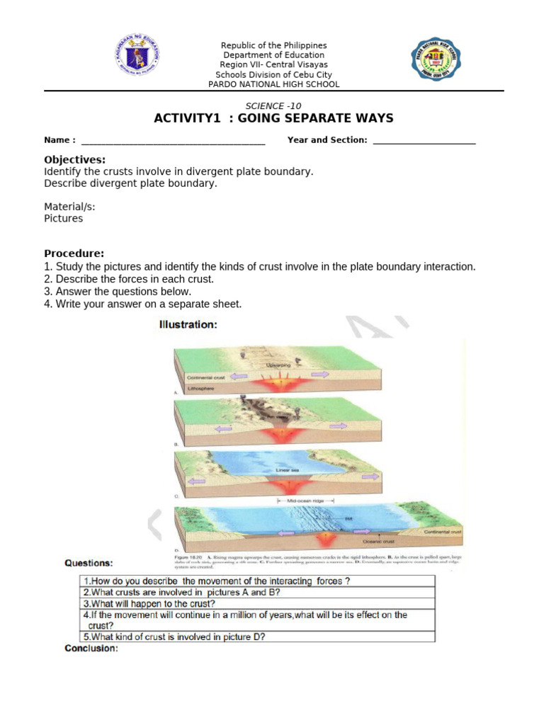 MDL G10 ACTIVITY Going Separate Ways | PDF