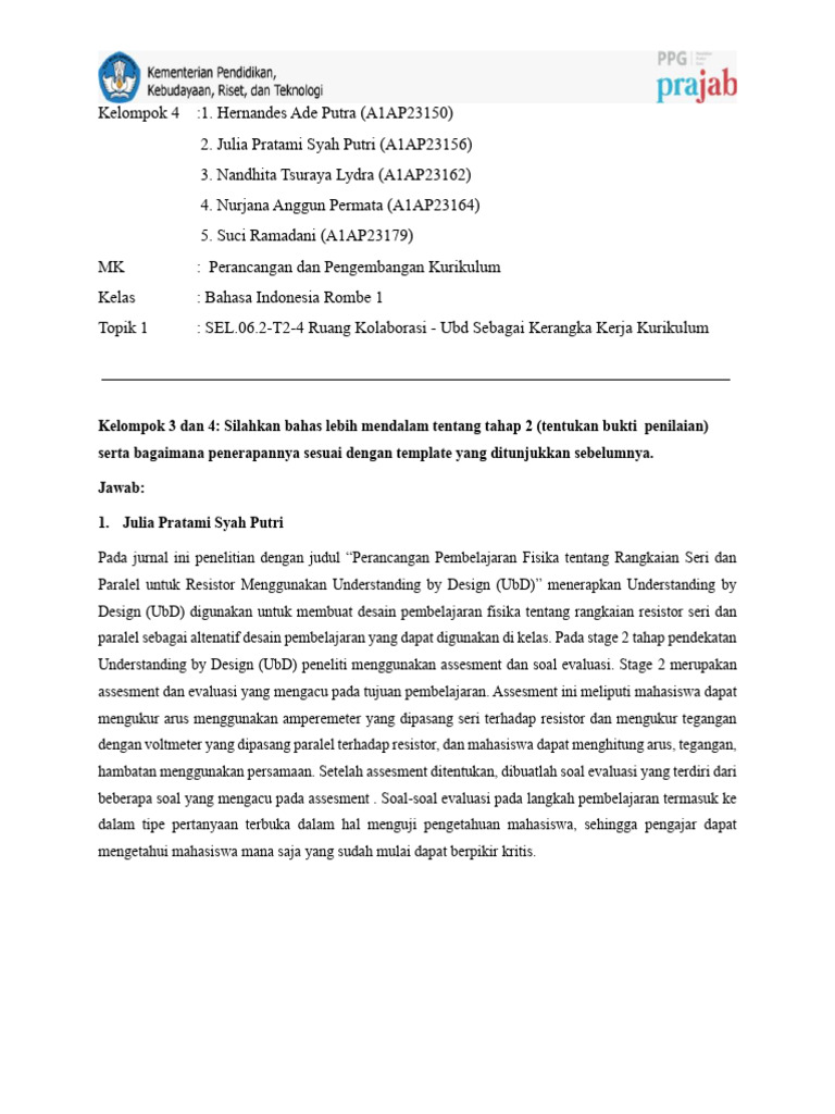 Ruang Kolaborasi-PPK-Topik 2 - Kelompok 4 | PDF