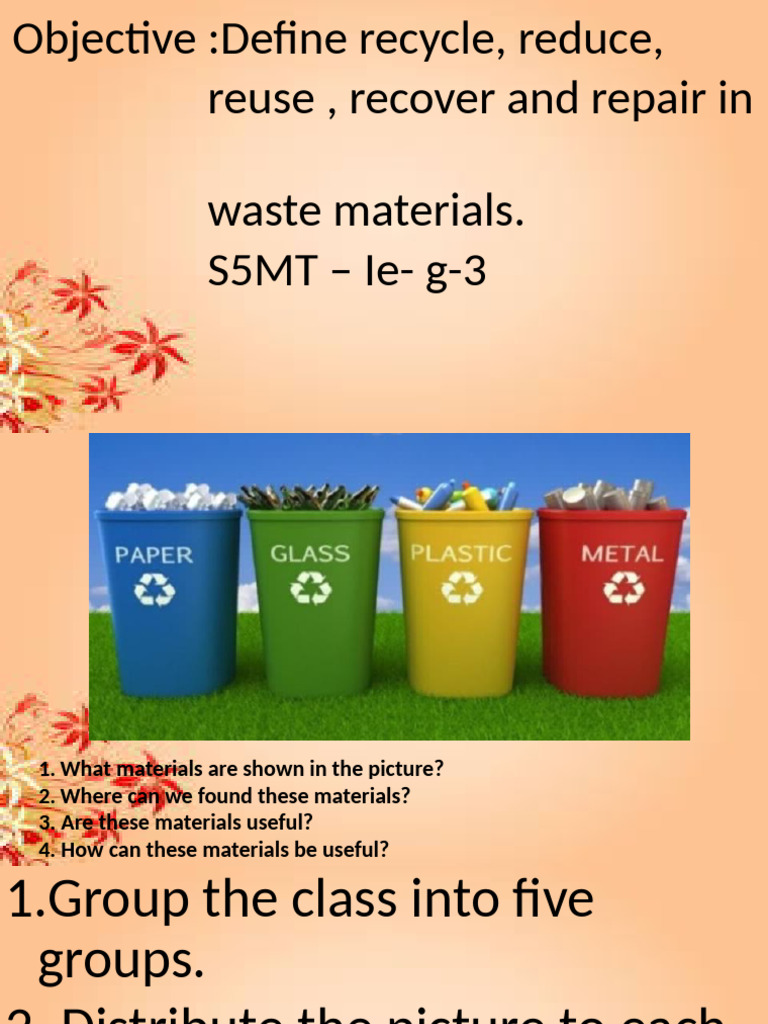 Science-5R's in Waste Management | PDF