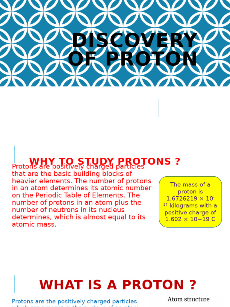 Discovery of Proton | PDF