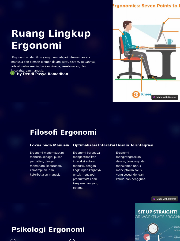 Ruang-Lingkup-Ergonomi. Dendi Pasya Ramadhan TE1A | PDF