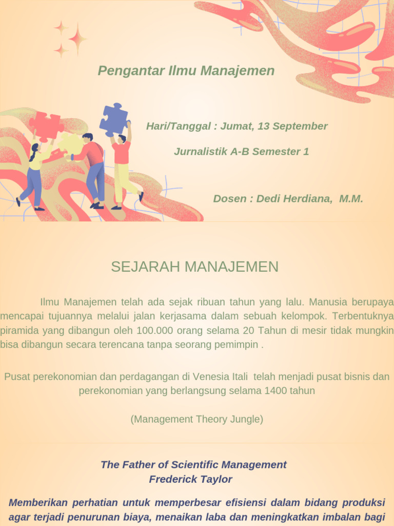 Pengantar Ilmu Manajemen | PDF