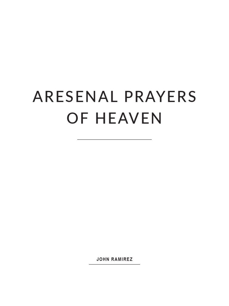 Arsenal Prayers John Ramirez | PDF