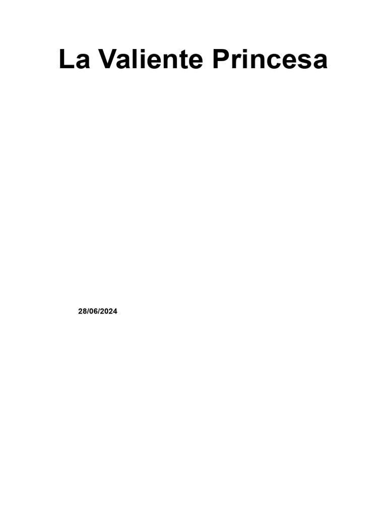 La Valiente Princesa | PDF
